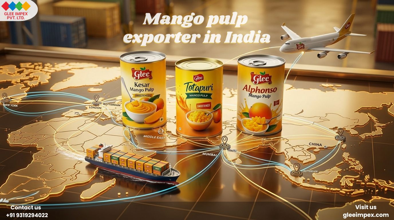 #1 Mango Pulp Exporter in India | Glee Impex B2B Bulk Supply